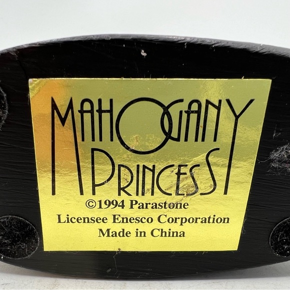 Enesco | Accents | Mahogany Princess Figurine Parastone Tall Man Woman ...